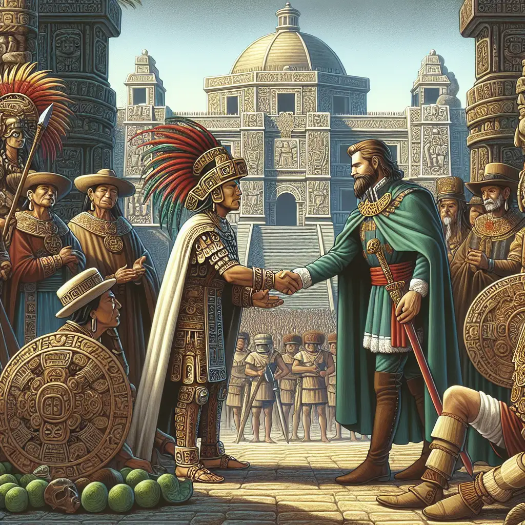 ¿Qué sucedió en el encuentro entre Moctezuma y Cortés?